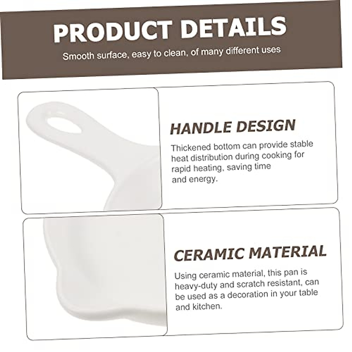 Alipis Ceramic Bakeware Bread Oven Bread Loaf Pans for Baking Mini Loaf Baking Pans Ceramic Egg Skillet Tortilla Pan Mini Fry Pan Plate for Cheese Roasting High Temperature Baking Pan Egg