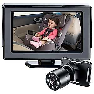 Itomoro Baby Car Mirror, View Infant in Rear Facing Seat with Wide Crystal Clear View,Camera Aimed at Baby-Easily to Observe The Baby's Every Move