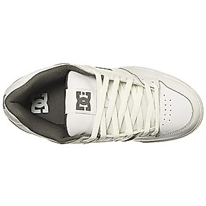 DC Men's Pure Casual Low Top Skate Shoe, White/Battleship/White, 8.5 D D US