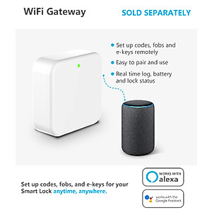 Smart Lock with Deadbolt, Keyless Entry Door Locks with Deadbolts, Smart Doors Locks with Electric Deadbolt Touch Screen Keypads, Working with Alexa and Google Home
