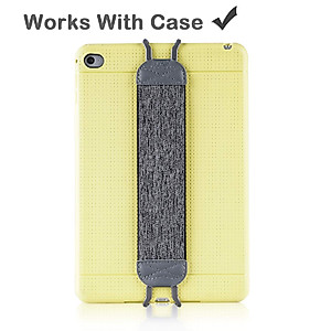 Hand Strap Holder TFY for Tablets, iPad, & e-Readers - 11-inch iPad Pro, iPad, iPad Mini 6, iPad Air 5, Samsung Galaxy Tab & Note - Google Nexus - Asus Transformer Book and More -Gray