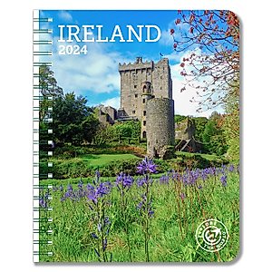Ireland Weekly Engagement Calendar 2024, Planner 6.5" x 8.5" Spiral Bound