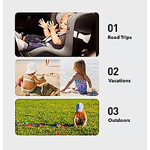 2-in-1 Portable Kids Potty Trainer, Travel Potty for Car Potty for Toddler, Folding Travel Potty Seat for Toddler with Liners, Bag (Tall Lemon)