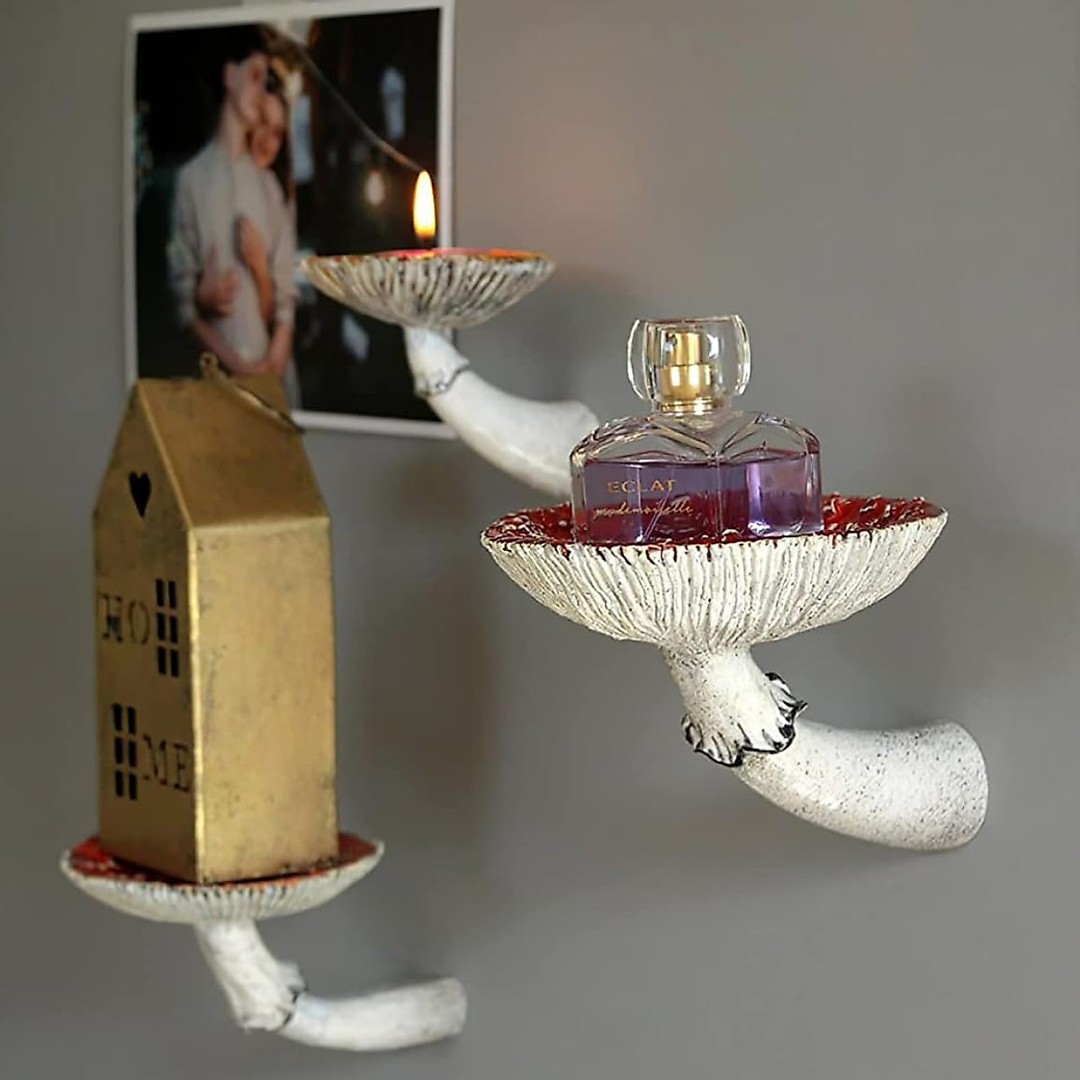 NewGtuizi Hanging Shelves Cute Wall Floating Shelf Room Decor Wall Mounted Hanging Shelves for Bedroom Living Room Bathroom Kitchen S|Shelf