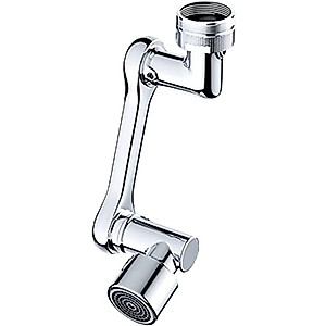 1080 Rotation Faucet Extender 1080° Large Angle Rotating Faucet Universal Rotating Sink 2 Water Outlet Modes Nozzle Faucet Adaptor, Splash Filter Dual Function Kitchen Tap Extend, Bubbler
