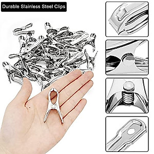 40PCS Greenhouse Clips-Garden Clips-Greenhouse Clamps Film Row Cover Netting Tunnel Hoop Clip Frame Shading Net Rod Clip for Season Plant Extension Support