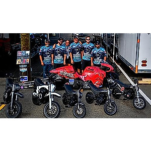 Burromax TT250, 250w 24v, 2 Speeds, 14 Mph, Up to 150lb Rider, Electric Mini Bike (Black)