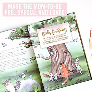 Hadley Designs - Heaven Sent Baby Shower Invitation Inserts, Book Request Baby Shower Guest Book Alternative, Bring A Book Instead Of A Card, Baby Shower Book Request For Girls - 25 Set