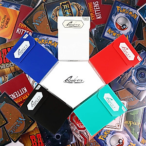 Quiver Time 100+ Standard Deck Blocks with 2 Dividers/Card Deck Box - Set of 5 MTG Deck Box - Compatible with Magic Commander, Yugioh & other TCG cards - (White, Black, Blue, Red & Green)