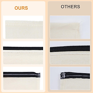 HTVRONT Blank Canvas Makeup Bags 10 Pack, Sublimation Blanks Cosmetic Bags, DIY Heat Transfer Canvas Pen Case Pencil Bags, Beige Multi-Purpose Travel Toiletry Zipper Bags (10pcs 8.3 × 5 Inch)