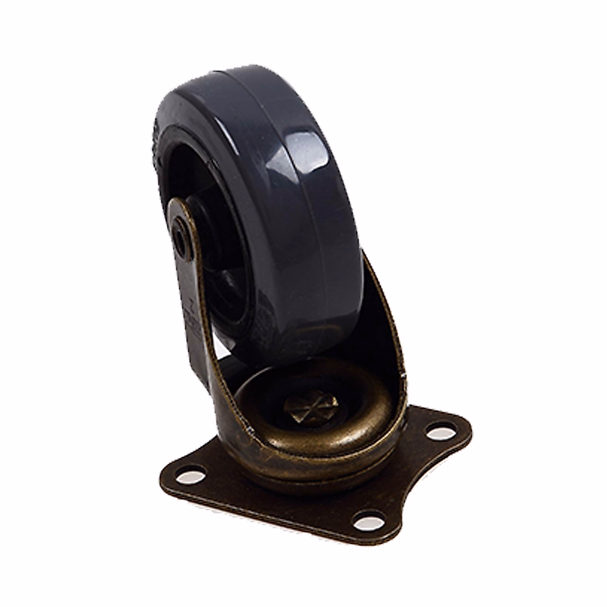 4PCS European Style Castor Wheels for Desks,Chairs,Coffee Tables,Retro Sofa Universal Caster,Universal 360 Degree Swivel Castors,2inch/50mm Nylon Roller,Iron Flat,Antique Copper