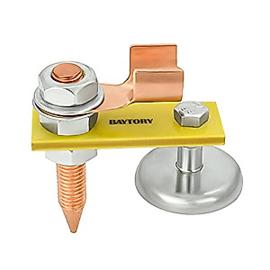 BAYTORY Upgrade Magnetic Welding Support Ground Clamp Tools, Welding Magnet Head Strong Magnetism Large Suction, Copper Tail Welding Accessories Stability Clamps