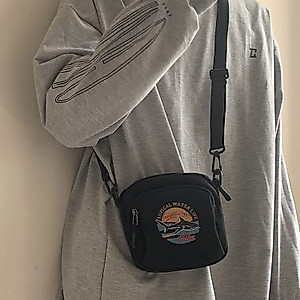 Canvas Purse Small Crossbody Bag Mens Bag Purses for Women Crossbody Bag Aesthetic Purse (Khaki)