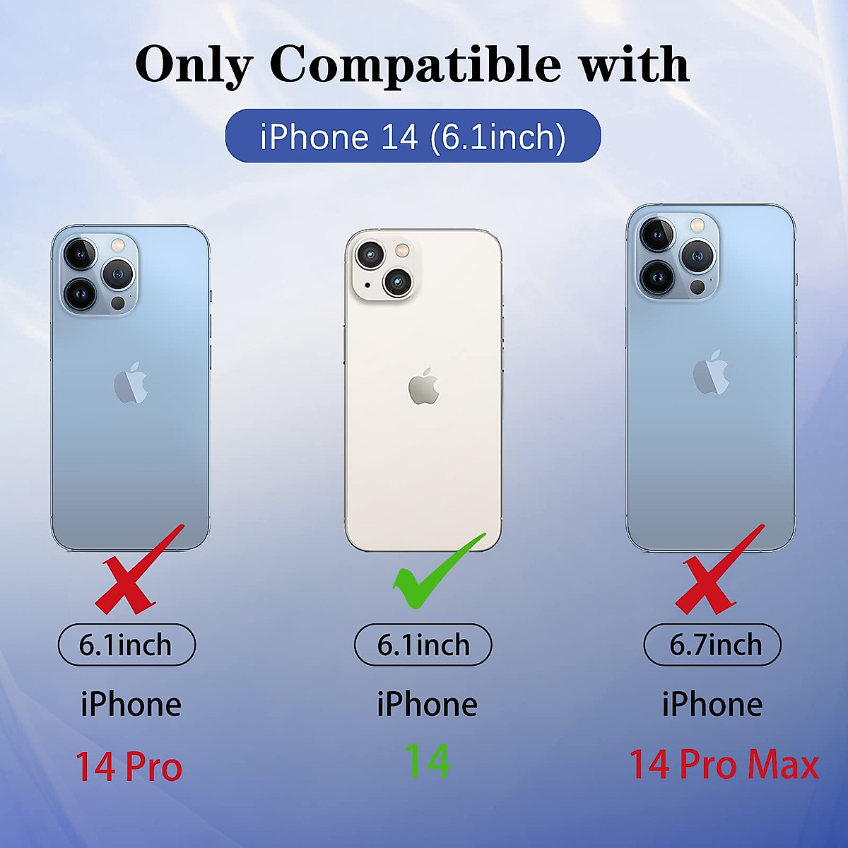 Oqplog for iPhone 14 Case 6.1" Heavy Duty Phone Case for Girls Kids Women Boys Cute Anime Cartoon Hard Triple Layers Cover Full Body Rugged Military Grade Shockproof Cases for Apple iPhone14 Maro