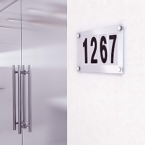 Outus 240pcs 10 Sheets Self Adhesive Vinyl Numbers Stickers Waterproof Reflective Mailbox Numbers Decals for Window Door Address Business and Mailbox Signs, Indoor or Outdoor(null)