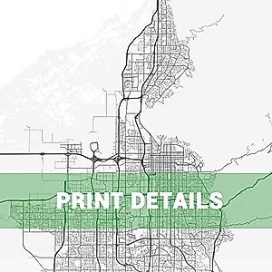 Dear Mapper Salt Lake City United States View Abstract Road Modern Map Art Minimalist Painting Black and White Canvas Line Art Print Poster Art Print Poster Home Decor (Set of 3 Unframed) (12x16inch)