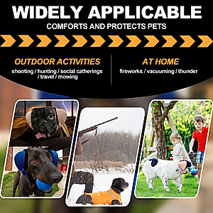 PROHEAR Dog Ear Muffs Hearing Protection for Dogs, NRR 28dB Noise Cancelling Headphones, Easy to Adjust Dog Hearing Protection Earmuffs for Thunder, Hunting, Tourism, Cars, Racing, Medium, Black