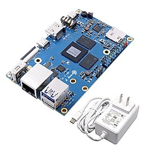 Orange Pi 5 4GB Rockchip RK3588S 8 Core 64 Bit Single Board Computer, 2.4GHz Frequency Open Source Development Board Mini PC Desktop Run Orange Pi OS, Android12, Debian11 (Pi 5 4GB+5V4A Type C Supply)