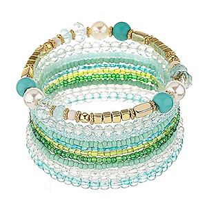 iYours 6 sets Bohemian Multilayer tassels bracelet Handmade Wrap Bracelets Bangle Jewelry Bracelets for Women (JA6-4)