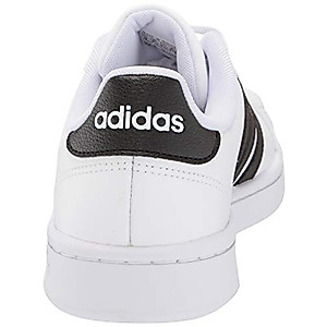 adidas Women's Grand Court, White/Black/White, 7 M US