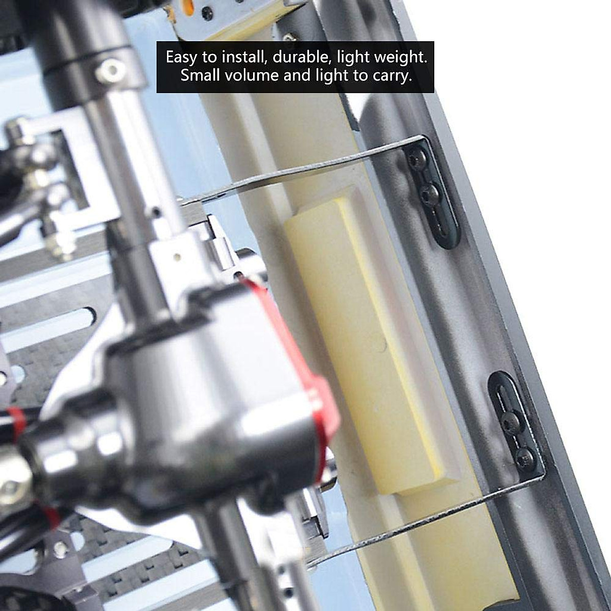 Shell Body Mount, 4pcs RC Car Shell Body Mount Metal L-Bracket with Magnet for 1:10 RC Crawler Car