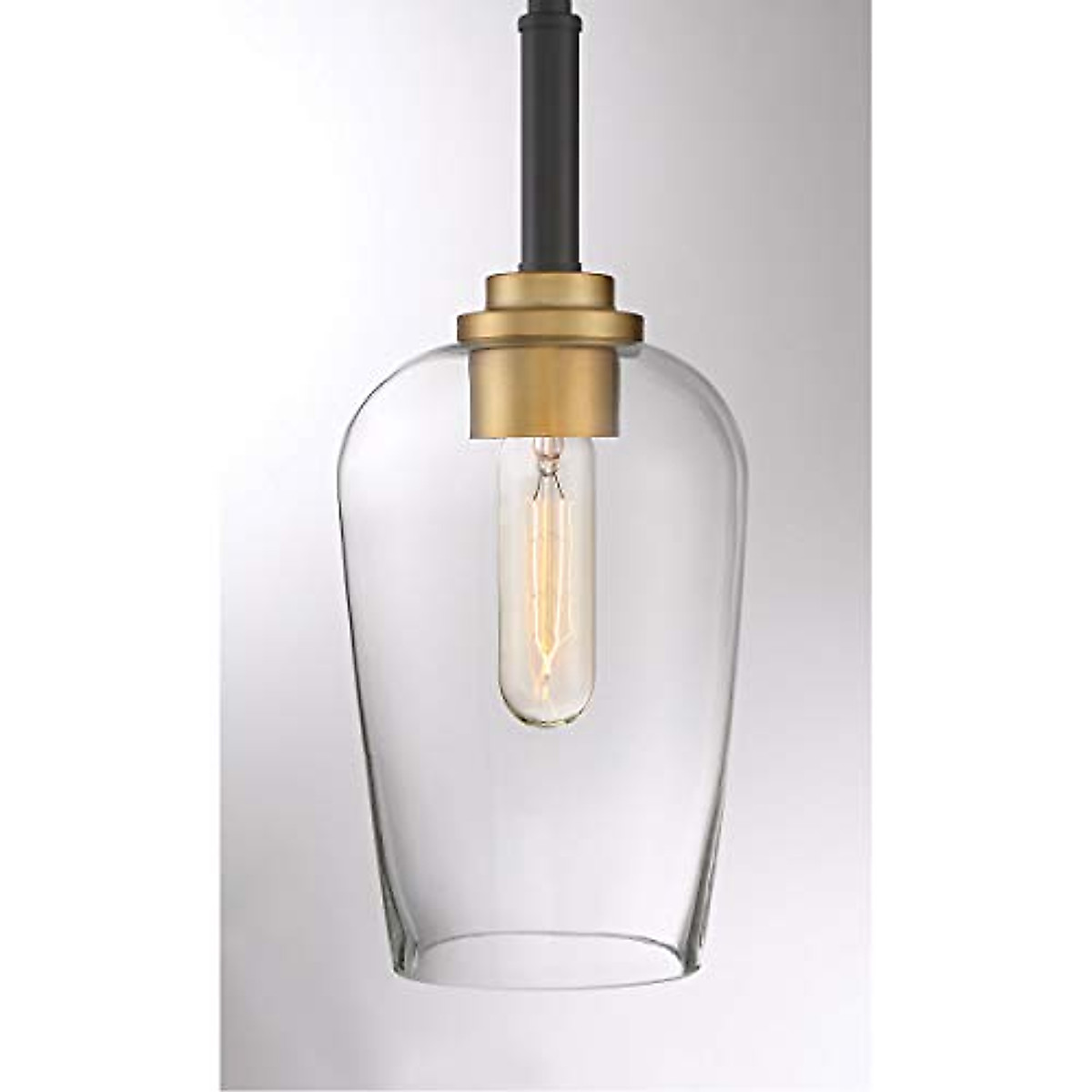 Quoizel SGR1505EK Sagamore Mini Pendant Ceiling Lighting, 1-Light 100 Watt, 13" H x 5" W, Earth Black
