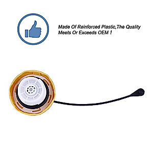 E85 Gas Cap, Fuel Cap Fit For Chrysler Dodge Jeep - 2007-2010 Dakota Ram, 2011-2013 Durango, 2011-2019 Journey, 2014-2017 Cherokee, 2011-2013 Grand Cherokee And More,Replace 52030379AA 52030379AB