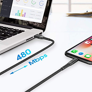 SMALLELECTRIC PAST SMILE, FUTURE WIN 2 Pack Long Cable 10 Foot,Nylon Braided 10 feet Charging Cord