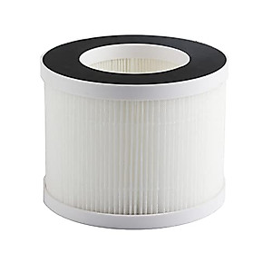 HEPA Air Purifier for Home Bedroom by De.Life Air Filter for Smoke, bedroom air purifer Allergies and Pet Dander with 7 Color UV Light Sanitizer, Quiet Air Cleaner Eliminate Pet Odor, Dust, Pollen, Desktop or Office, 4 Speeds and Sleep Mode