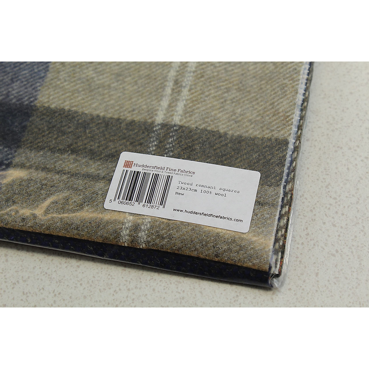 British Tweed 100% Wool Remnants Offcuts Squares Crafts 10 Pieces 9x9 inch, Made in Great Britain…
