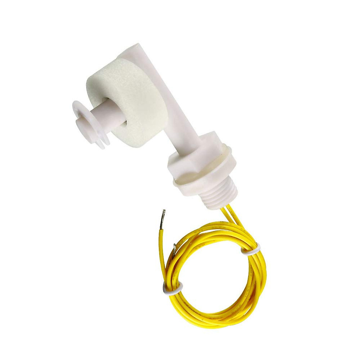 Taidacent 5 Pcs PP Polypropylene Float Switch Water Level Sensor Liquid Level Switch Low Pressure Side Mounted Right Angle Float Switch for Water Tanks Pumps Ponds Basement Alarms and Boats
