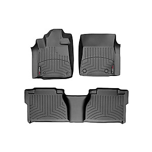 WeatherTech Custom Fit FloorLiners for Toyota Tundra - 1st & 2nd Row (442771-440932), Black