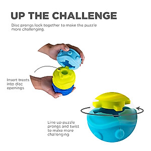 Outward Hound Treat Locking Discs Dog Treat Dispenser Puzzle Toy