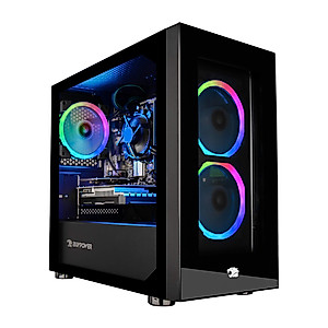 iBUYPOWER Pro Gaming PC Computer Desktop Element Mini 190A (Ryzen 3 3100 3.6GHz, NVIDIA GeForce GT 710 1GB, 8GB DDR4, 480GB SSD, WiFi Ready, Windows 10 Home)
