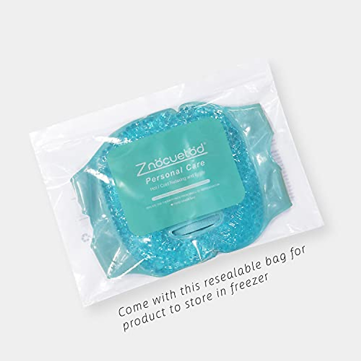 Cold Face Eye Mask Ice Pack Reduce Face Puff,Dark Circles,Gel Beads Hot Heat Cold Compress Pack,Face SPA for Woman Sleeping, Pressure, Headaches, Skin Care[Blue]
