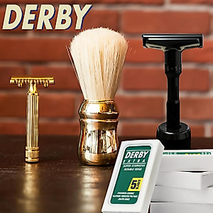 100 "Derby Extra Professional" Double Edge Razor Blades for straight razor