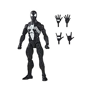 Spider-Man Marvel Legends Series 6-inch Symbiote Action Figure Toy, includes 4 Accessories: 4 Alternate Hands