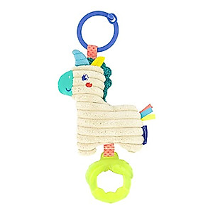 Infantino Link & Go Activity Pals - Unicorn, Narwhal and Dragon Linking Toys, Clacker Rings, Sensory Exploration, Fine Motor Skills, Attachable and Linkable, Easy to Hold for Babies & Toddlers, 0M+