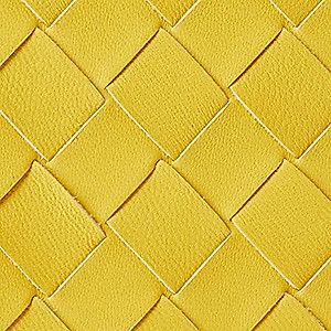 Bottega Veneta 577841 VCCK2 Bifold Wallet, Nero/Yell/Yellsilver