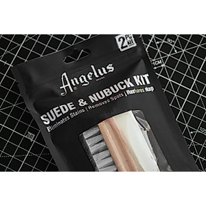 Angelus Suede & Nubuck Cleaner Kit – Premium Suede Shoe Cleaner with Brush & Eraser for Shoes, Boots, Bags, Jackets & More