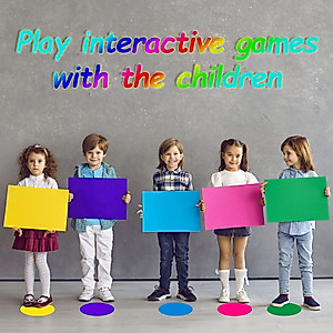 PAGOW 30pcs 6 Inch Classroom Floor Dots Floor Stickers, Waterproof Multi-Color Classroom Spots Stickers Markers, for Preschool Kindergarten Classroom ( Dot Diameter : 15 cm )