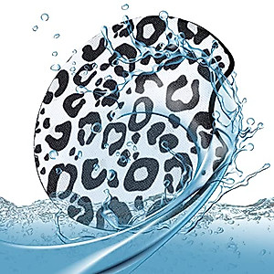 Car Cup Holder Coaster 4 Pack Cheetah Print Car Coasters Universal Rubber Backing Non-Slip Car Coasters for Cup Holders Car Accessories for Women & Men