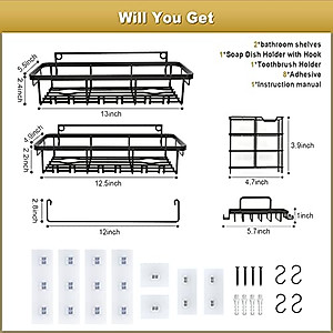 TOVE KNIGHTY shower organizer,shower caddy,shower shelves,bathroom organizer