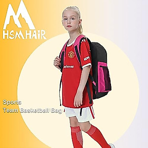 Hsmihair Basketball Backpack&Soccer Bag Youth Soccer backpack with Separate Ball holder & Shoes compartment, Best for Basketball, Volleyball,Football, Soccer,Gym,Swim Training.