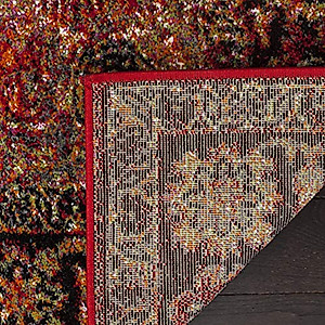 SAFAVIEH Vintage Hamadan Collection Accent Rug - 2'3" x 4', Red & Multi, Oriental Persian Design, Non-Shedding & Easy Care, Ideal for High Traffic Areas in Entryway, Living Room, Bedroom (VTH219A)