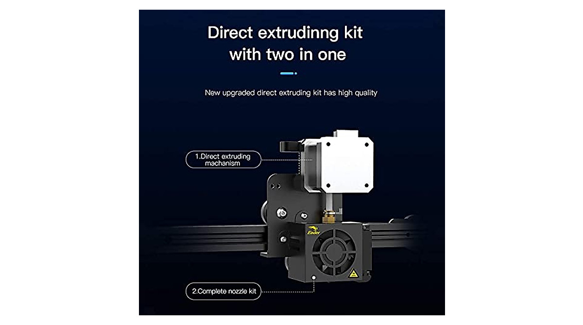 Creality Ender 3 Direct Drive Extruder Kit - Improve 3D Printing ...