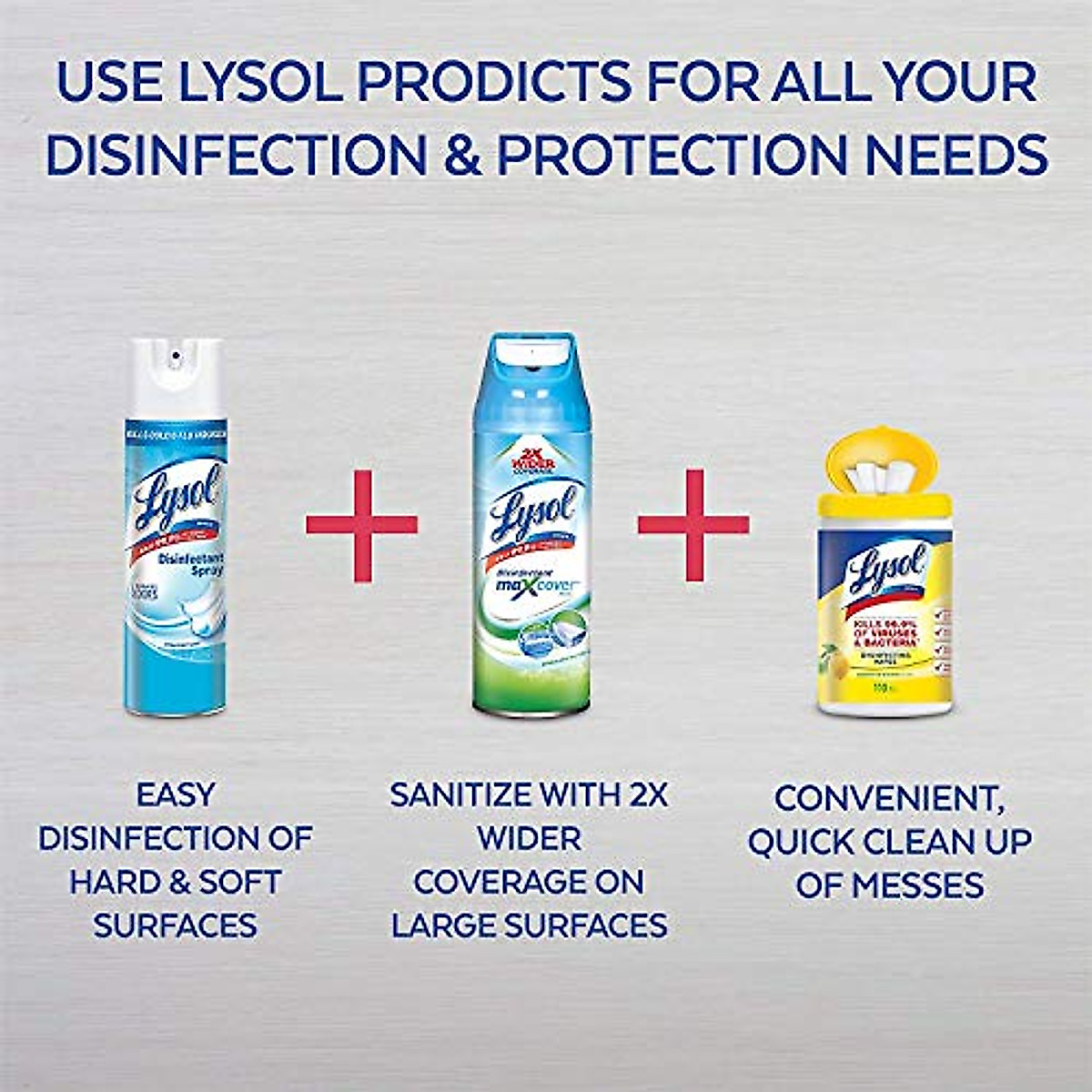 Lysol Disinfectant Spray, Lemon Breeze, 76oz (4X19oz)