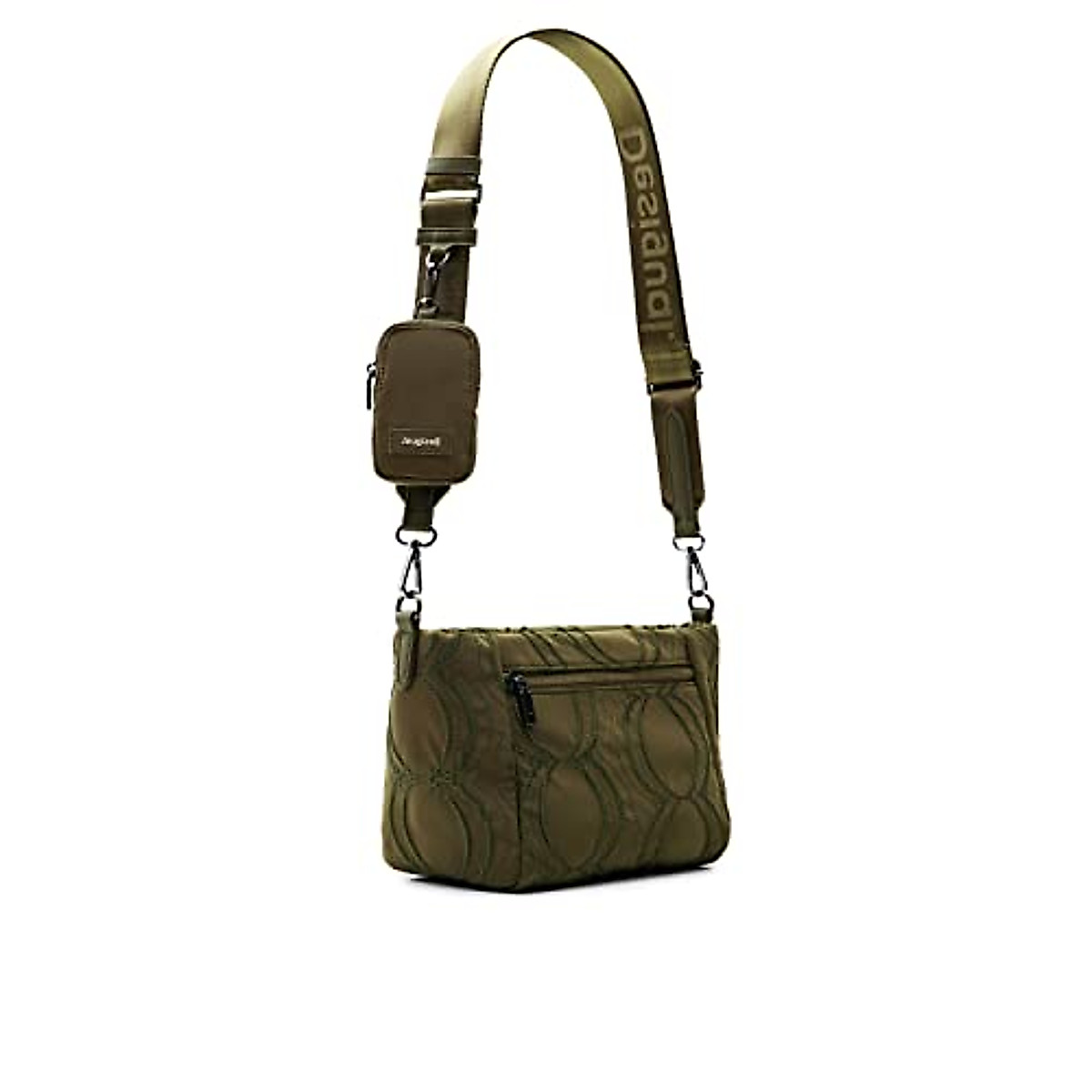 Desigual Accessories Fabric Across Body Bag, Green