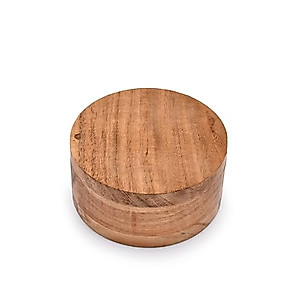 EDHAS Salt and Pepper - 2 Compartment Swivel Lid with Magnet to Keep Dry Kitchen Seasonings Storage Containers (4.75" x 4.75" x 2.5")