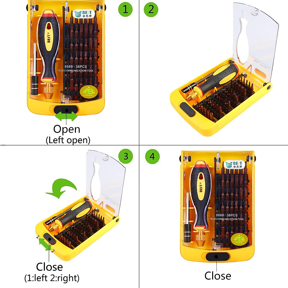 BST-888B Strong Magnetic Precision Screwdriver Set for Computer Laptop Repairing-LEAN ON US